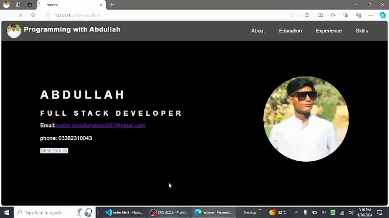 Abdullah Ateeq on LinkedIn: #html #css #frontend #portfolio #hackathon ... Abdullah Ateeq on LinkedIn: #html #css #frontend #portfolio #hackathon ...