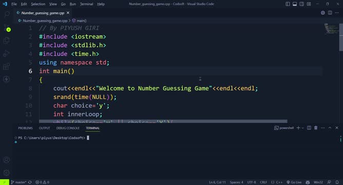 Piyush Giri on LinkedIn: #codsoft #codsoftinternship #cpp #programming ... Piyush Giri on LinkedIn: #codsoft #codsoftinternship #cpp #programming ...