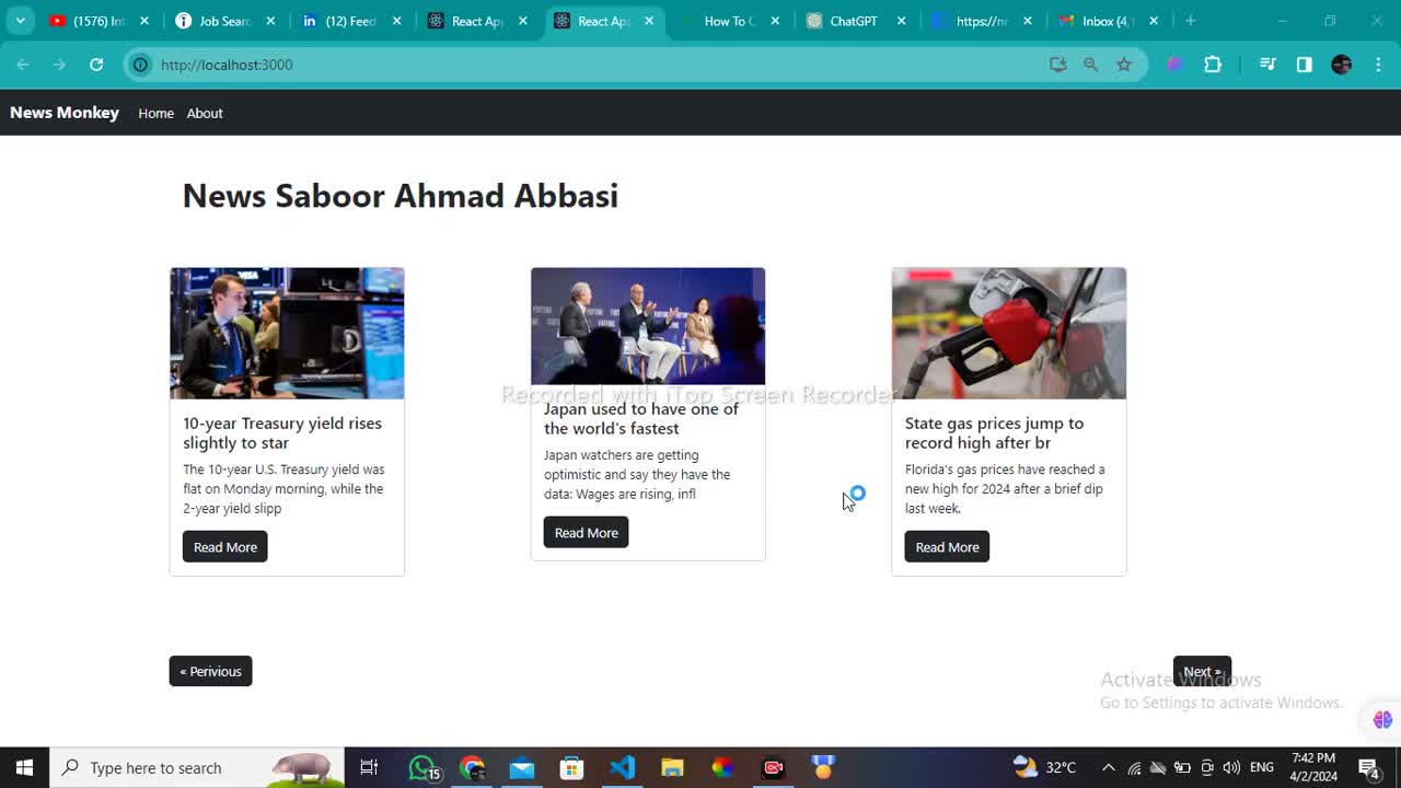 Saboor Ahmed Abbasi on LinkedIn: News app utilizing the Fetch API in ... Saboor Ahmed Abbasi on LinkedIn: News app utilizing the Fetch API in ...
