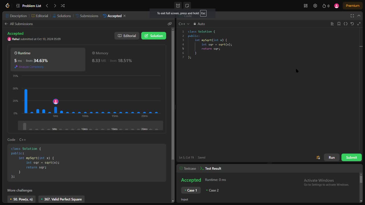 Rahul B on LinkedIn: #problemsolving #leetcode #codingjourney # ... Rahul B on LinkedIn: #problemsolving #leetcode #codingjourney # ...