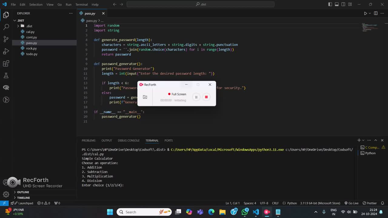 Vikram Rajana Surya on LinkedIn: I am telling about Pass code in python ... Vikram Rajana Surya on LinkedIn: I am telling about Pass code in python ...
