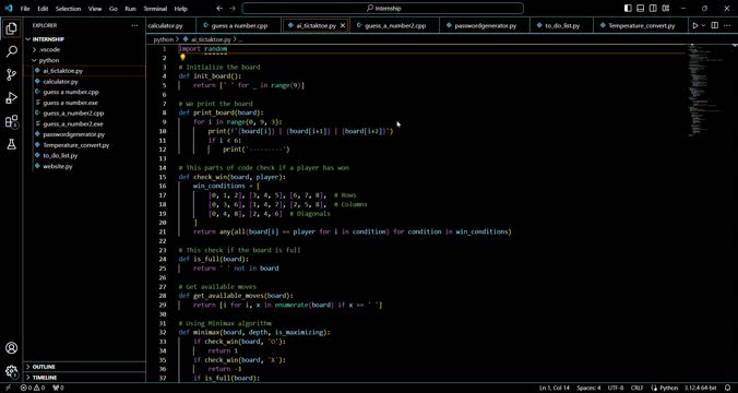 Arnav Pujari on LinkedIn: Created this AI tic tac toe with python... Arnav Pujari on LinkedIn: Created this AI tic tac toe with python...
