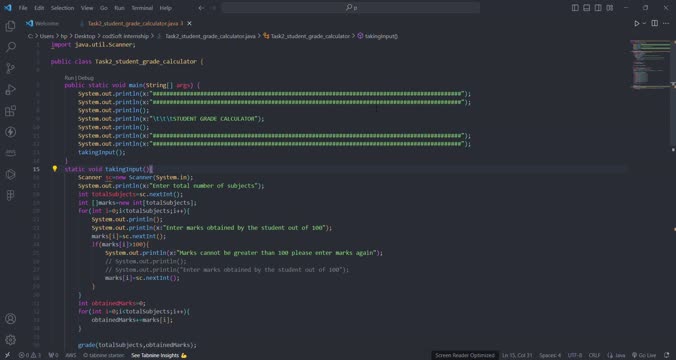 Finished my second project on student grade calculator | Suraj Pal ... Finished my second project on student grade calculator | Suraj Pal ...