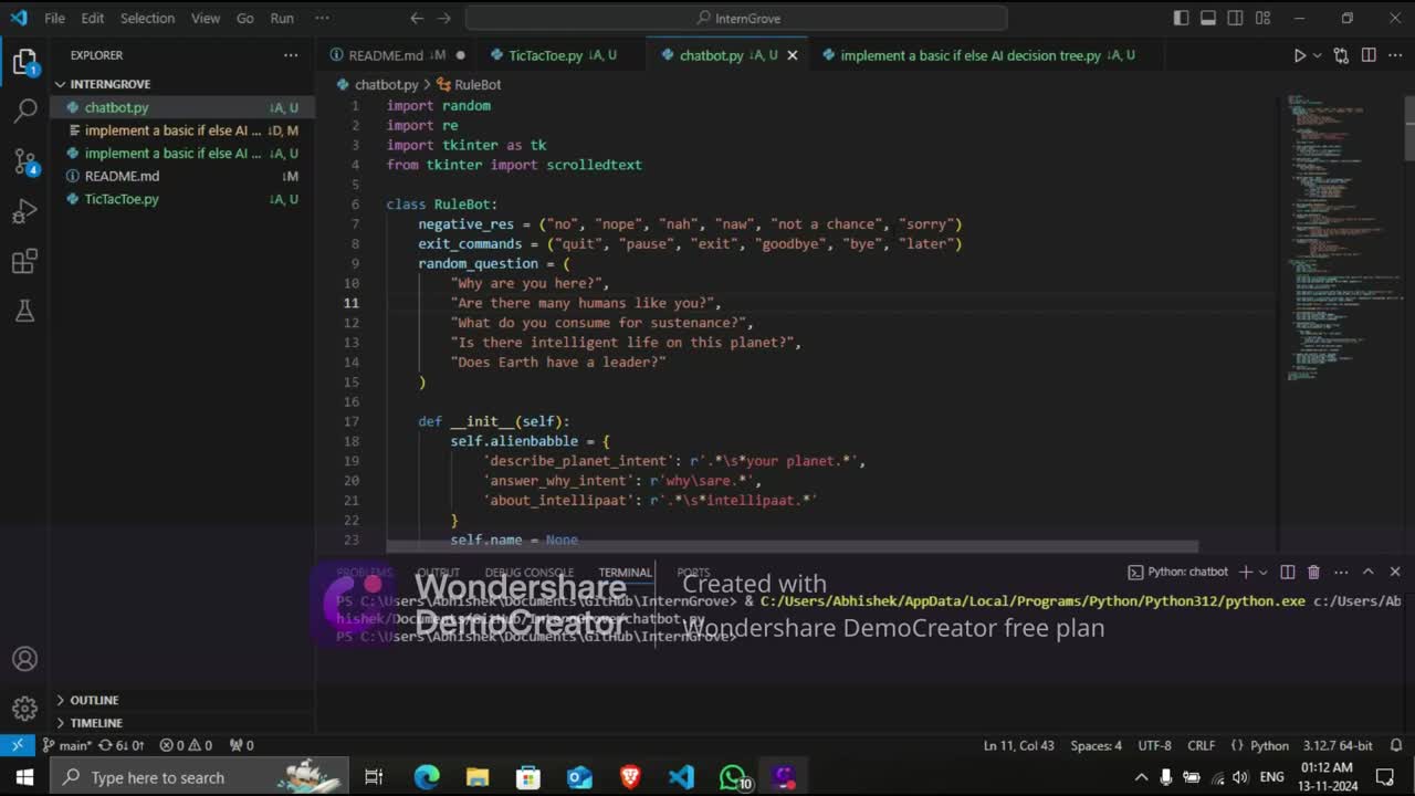 Shrey Mishra on LinkedIn: #chatbot #artificialintelligence #ai #python ... Shrey Mishra on LinkedIn: #chatbot #artificialintelligence #ai #python ...