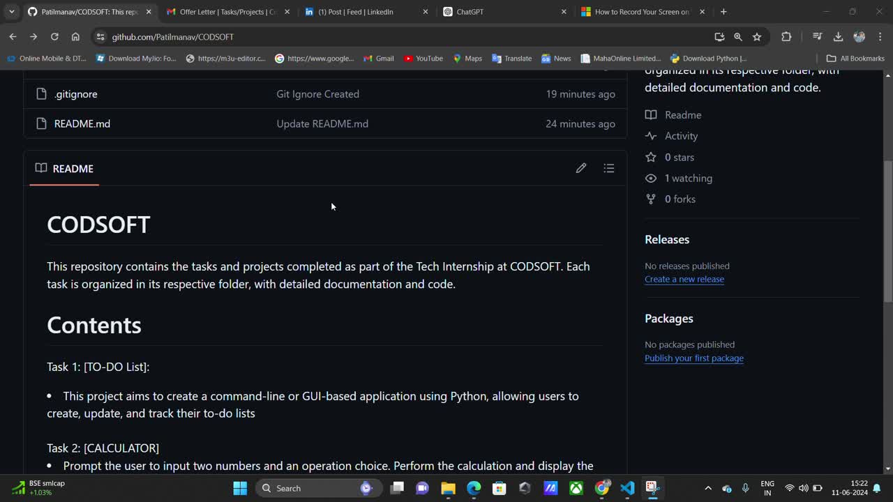 Manav Patil on LinkedIn: #codsoft #python #internship Manav Patil on LinkedIn: #codsoft #python #internship