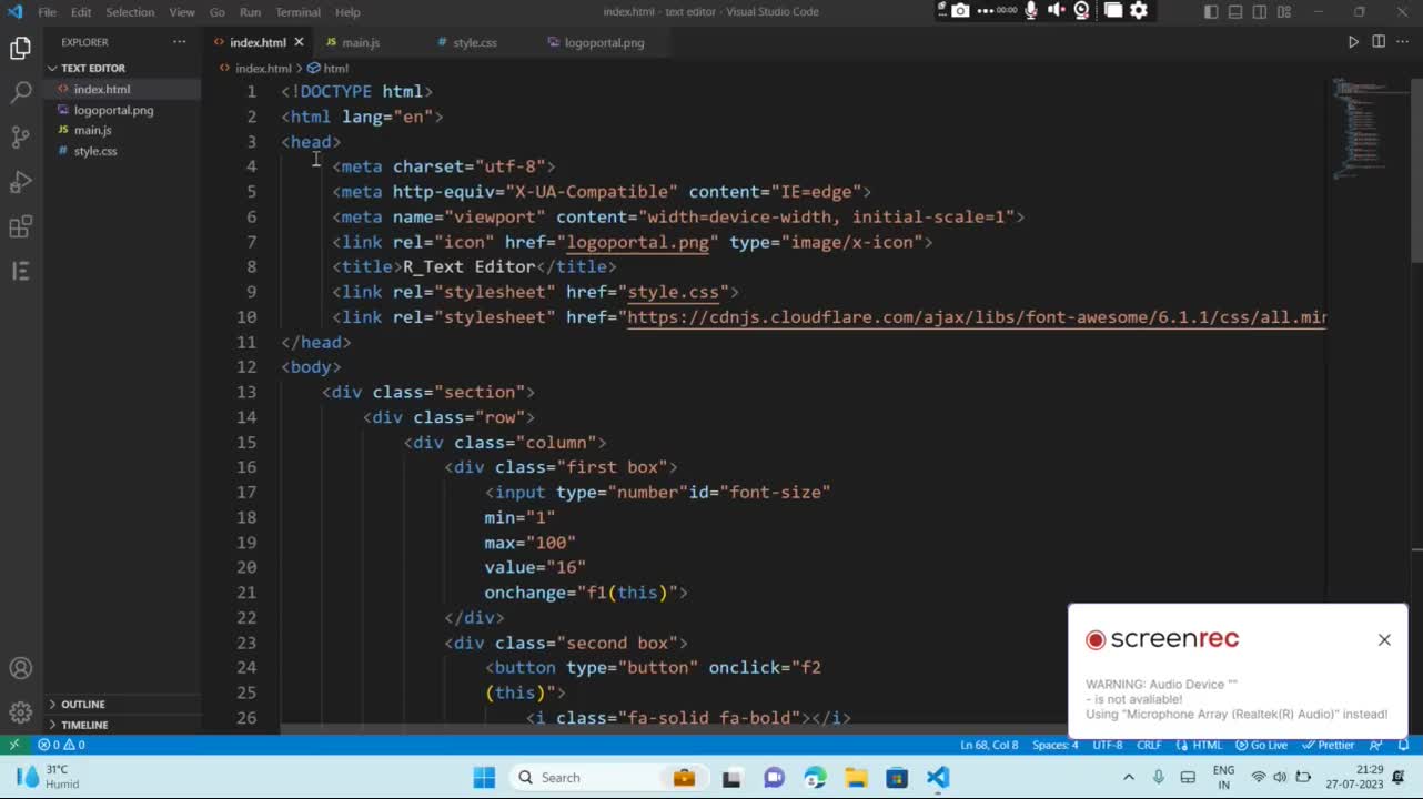 RAHUL KUMAR on LinkedIn: #task #codeclause #css #html #javascript # ... RAHUL KUMAR on LinkedIn: #task #codeclause #css #html #javascript # ...