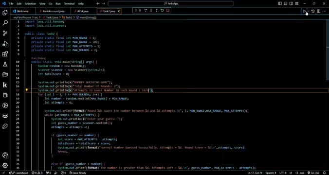 My java project on number guessing game by CodSoft | Mannya Agarwal ... My java project on number guessing game by CodSoft | Mannya Agarwal ...