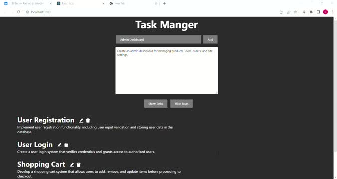 Sachin Rathod on LinkedIn: #mernstack #taskmanager #reactredux # ... Sachin Rathod on LinkedIn: #mernstack #taskmanager #reactredux # ...