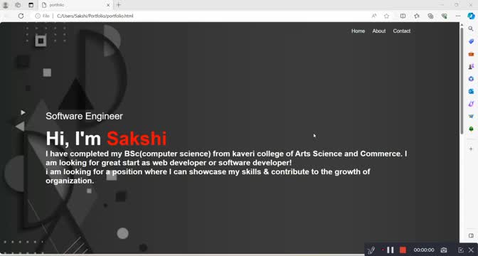 Sakshi Marne on LinkedIn: #task1 #portfolio Sakshi Marne on LinkedIn: #task1 #portfolio