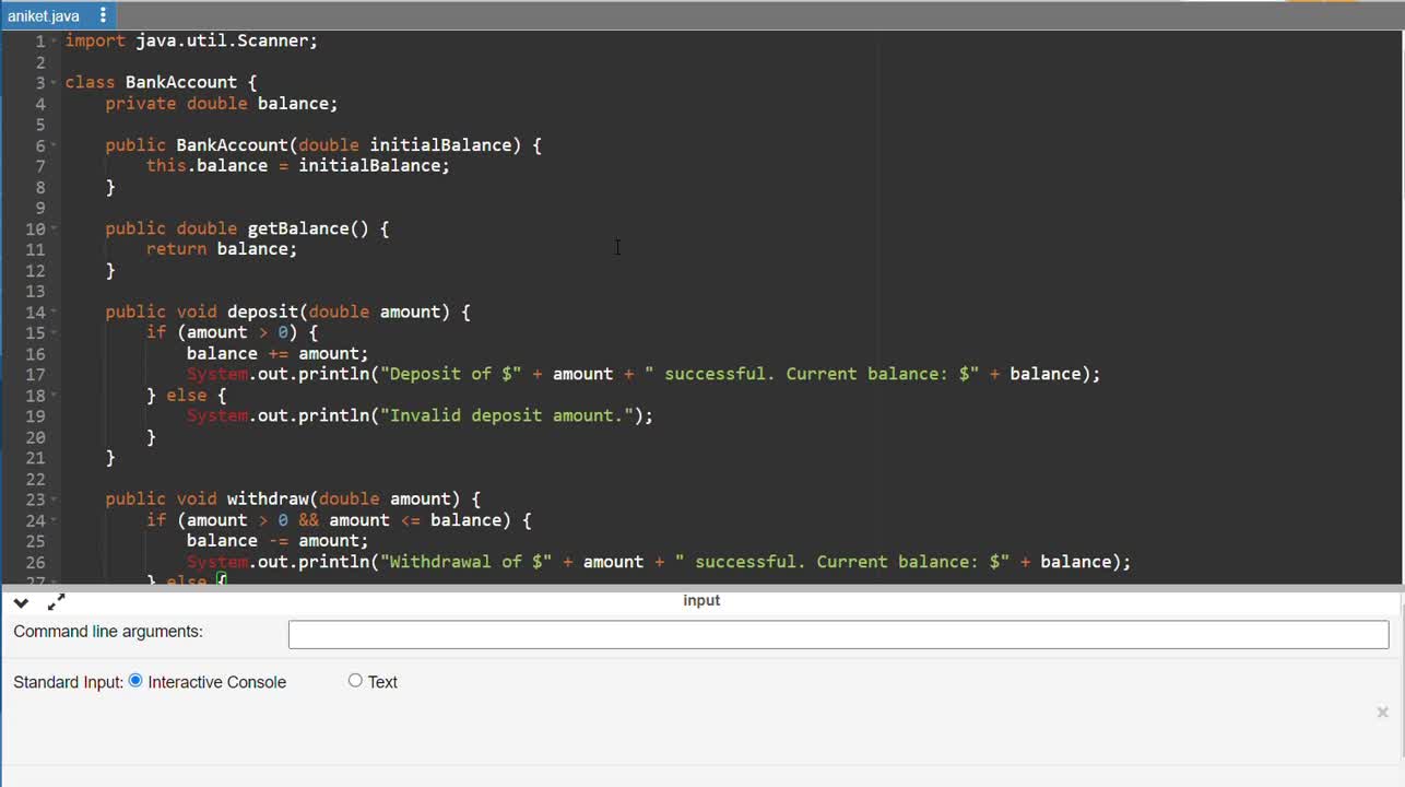 Aniket Chaudhari on LinkedIn: #codsoft #codsoftinternship #javaprogramming Aniket Chaudhari on LinkedIn: #codsoft #codsoftinternship #javaprogramming