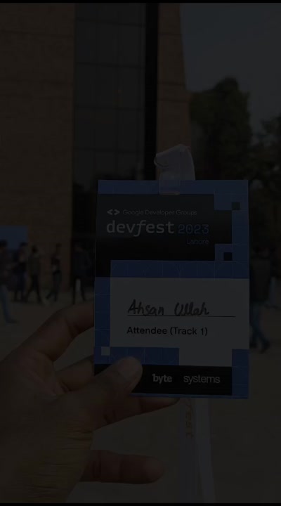 Ahsaan ullah on LinkedIn: #gdglahore #devfestpk Ahsaan ullah on LinkedIn: #gdglahore #devfestpk
