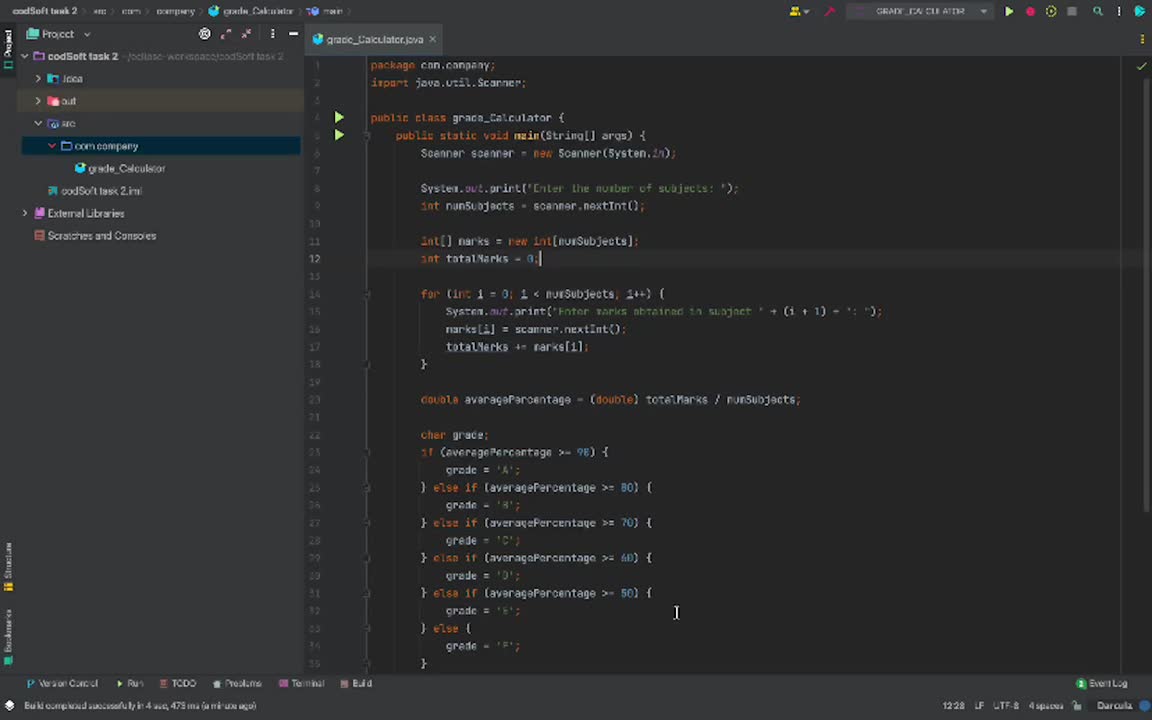 Vishal Patel on LinkedIn: #codsoft #javaprogramming #internship Vishal Patel on LinkedIn: #codsoft #javaprogramming #internship
