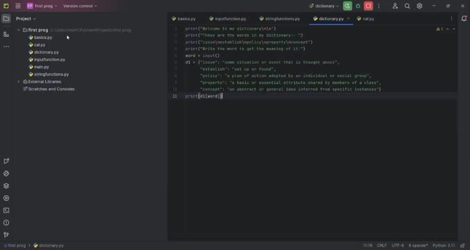Shalini Mishra on LinkedIn: #python #coding #dictionary Shalini Mishra on LinkedIn: #python #coding #dictionary
