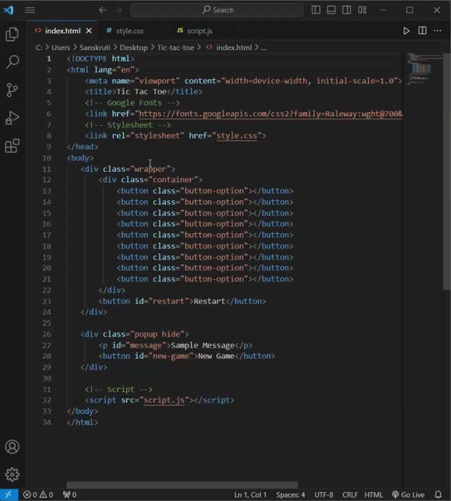 Sanskruti Waingankar on LinkedIn: #coding #webdevelopment #prodigy #process Sanskruti Waingankar on LinkedIn: #coding #webdevelopment #prodigy #process
