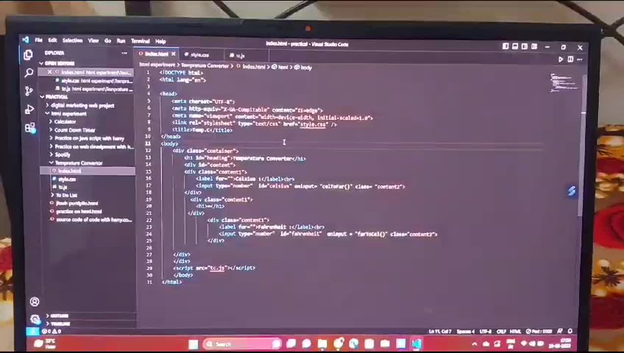 Vaibhav Sinha on LinkedIn: #bharatintern #webdevelopment #intership2023 Vaibhav Sinha on LinkedIn: #bharatintern #webdevelopment #intership2023