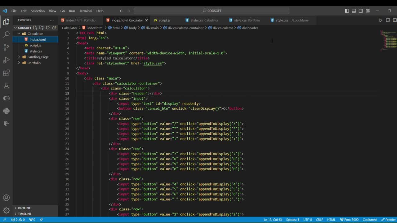 UJWAL DAHAL on LinkedIn: #codsoft #webdevelopment UJWAL DAHAL on LinkedIn: #codsoft #webdevelopment