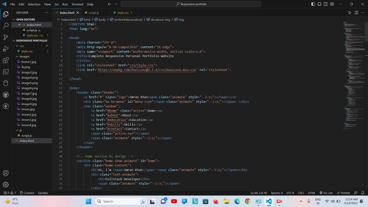 IMRAN KHAN on LinkedIn: #portfoliowebsite #task1 #bharatintern #intern ... IMRAN KHAN on LinkedIn: #portfoliowebsite #task1 #bharatintern #intern ...