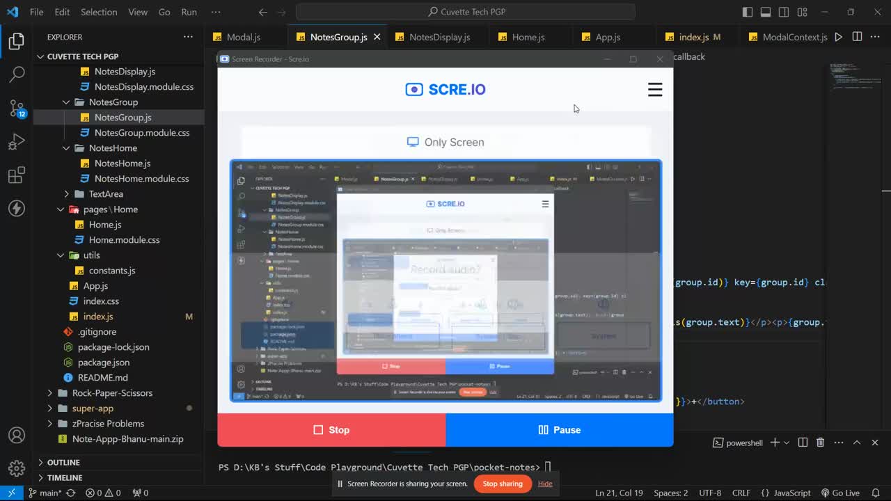 Learn React module test for Pocket Notes | kaushik Bansode posted on ... Learn React module test for Pocket Notes | kaushik Bansode posted on ...
