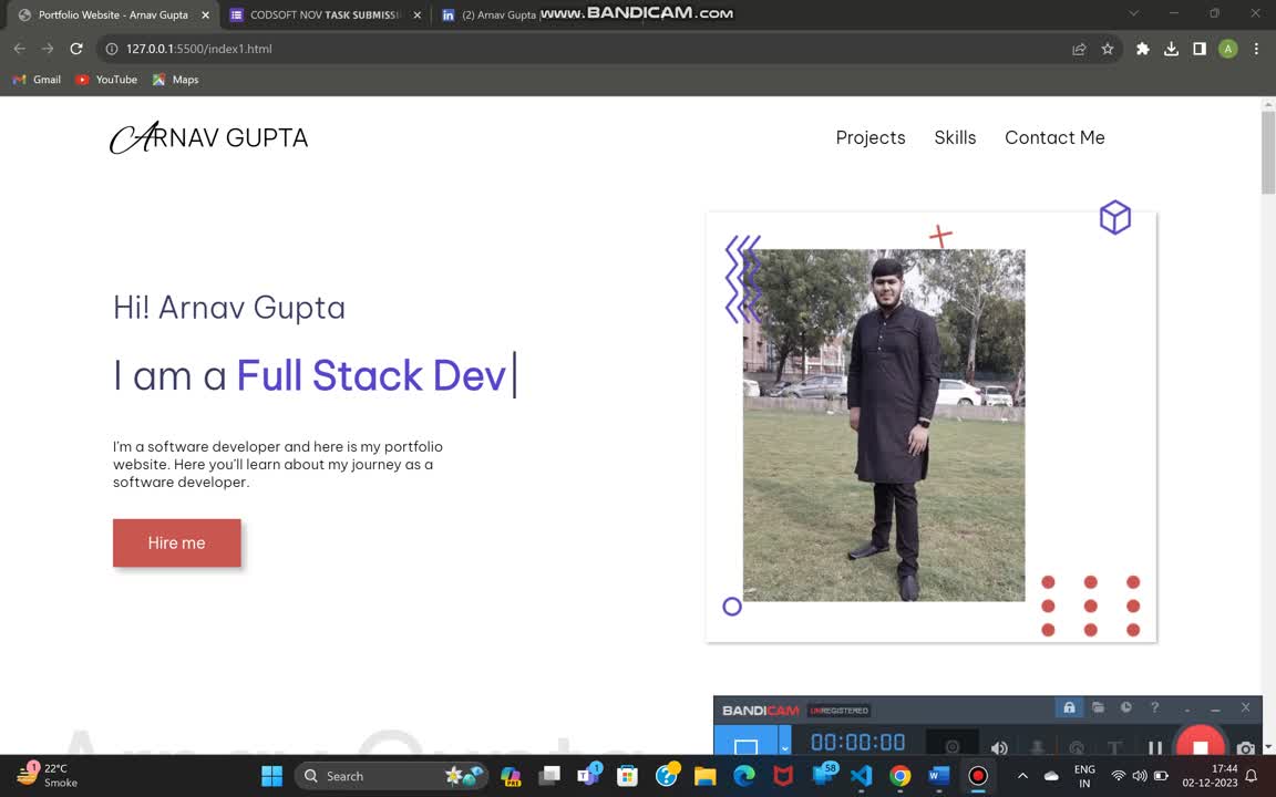Arnav Gupta on LinkedIn: #webdevelopment #internship #codsoft Arnav Gupta on LinkedIn: #webdevelopment #internship #codsoft