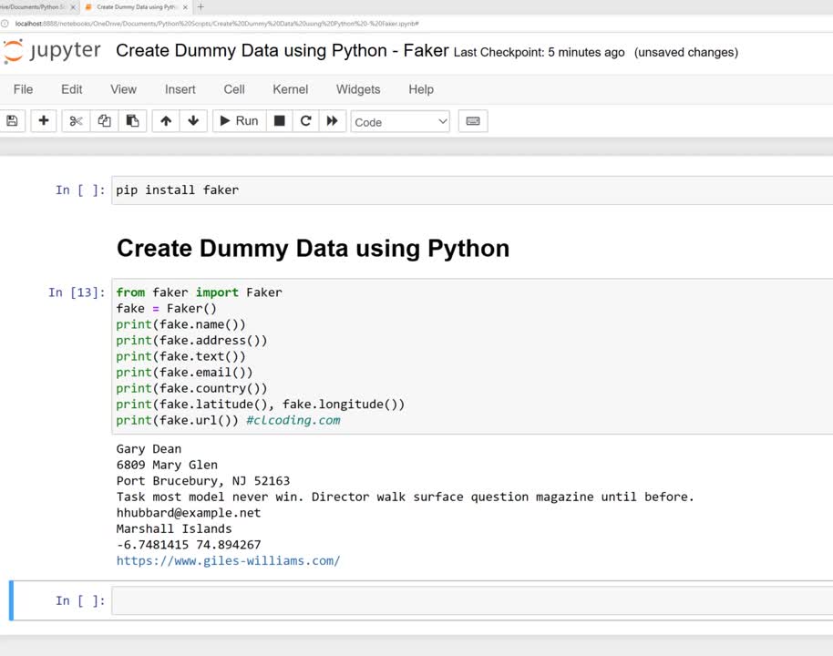 Python Coding on LinkedIn: Create Dummy Data using Python Python Coding on LinkedIn: Create Dummy Data using Python