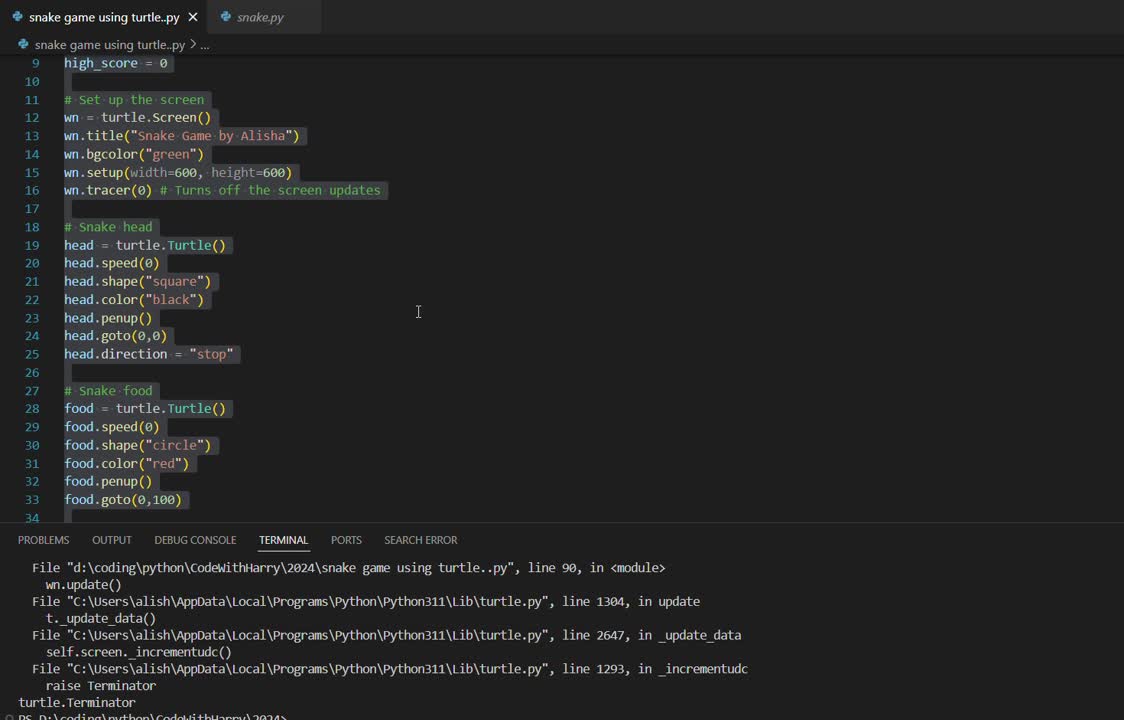 Alisha Dhavale on LinkedIn: #python #gamedevelopment #programming # ... Alisha Dhavale on LinkedIn: #python #gamedevelopment #programming # ...
