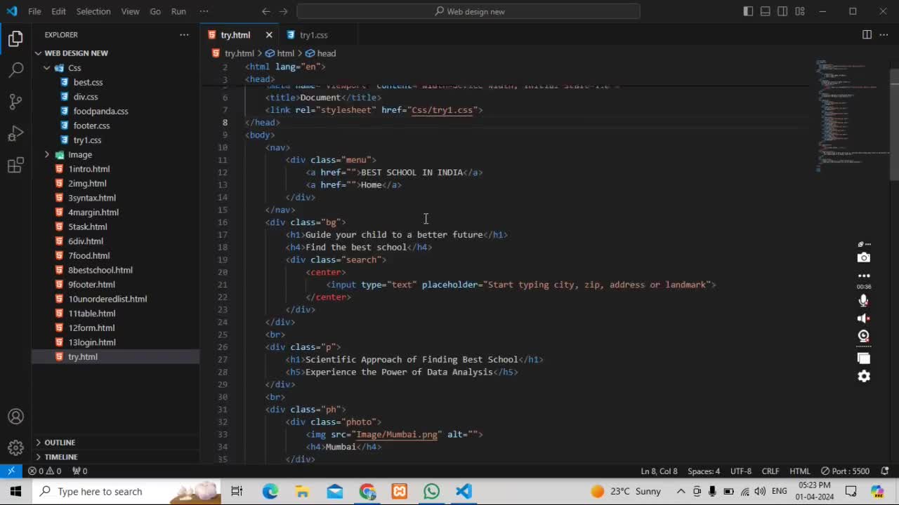 SACHIN SINGH on LinkedIn: #bestschool #html #css #webdesigning #pninfosys SACHIN SINGH on LinkedIn: #bestschool #html #css #webdesigning #pninfosys