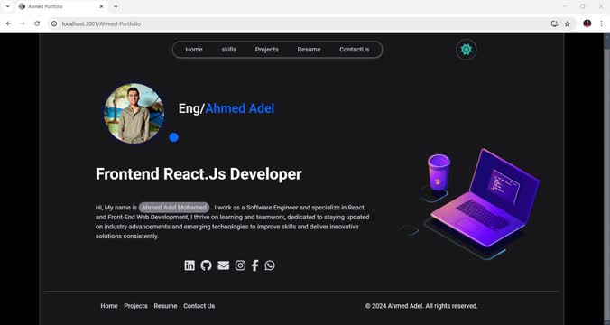 Ahmed Adel on LinkedIn: #demo #react #myportfolio #bootstrap # ... Ahmed Adel on LinkedIn: #demo #react #myportfolio #bootstrap # ...