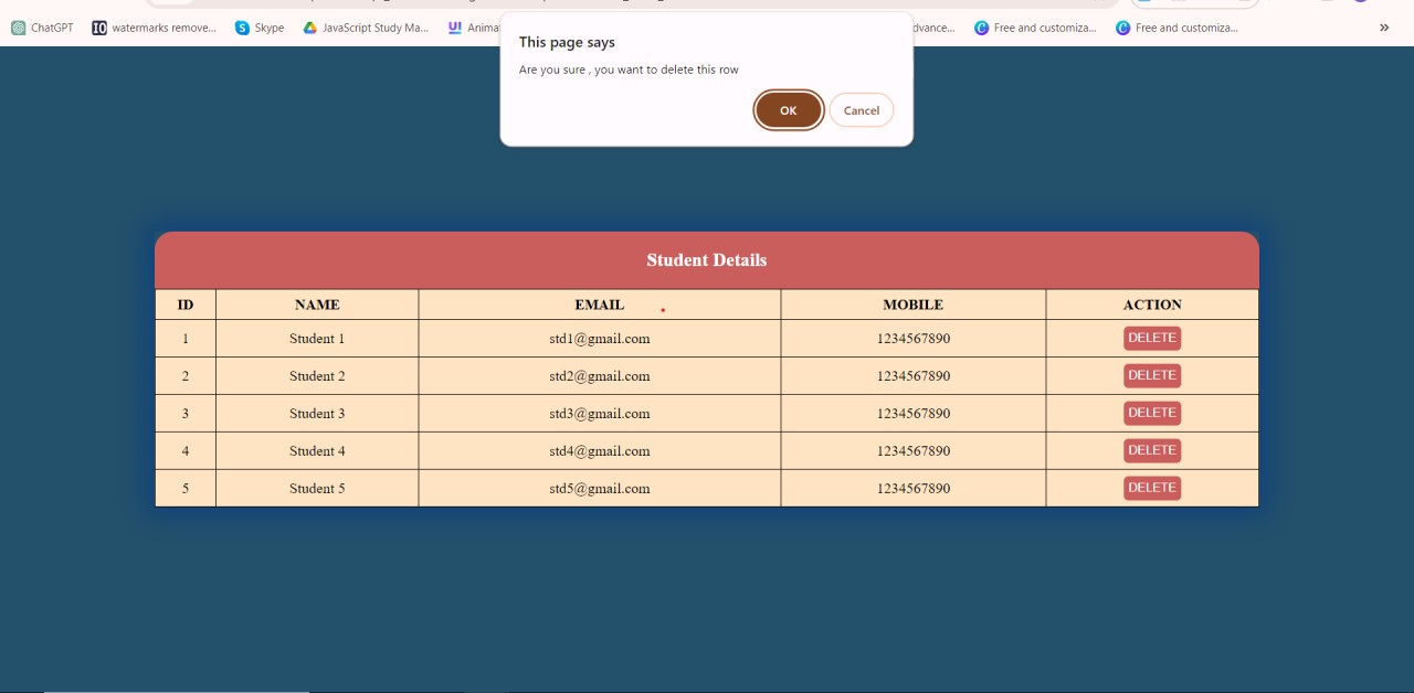 Mahipalkumar Dhanani on LinkedIn: Simple Delete Row From Table Using ... Mahipalkumar Dhanani on LinkedIn: Simple Delete Row From Table Using ...