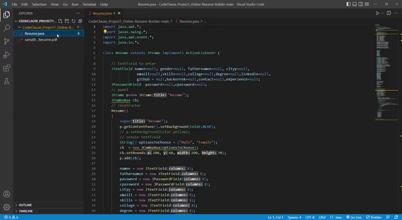Anish Kannawar on LinkedIn: #codeclause #javaprogramming #internship Anish Kannawar on LinkedIn: #codeclause #javaprogramming #internship