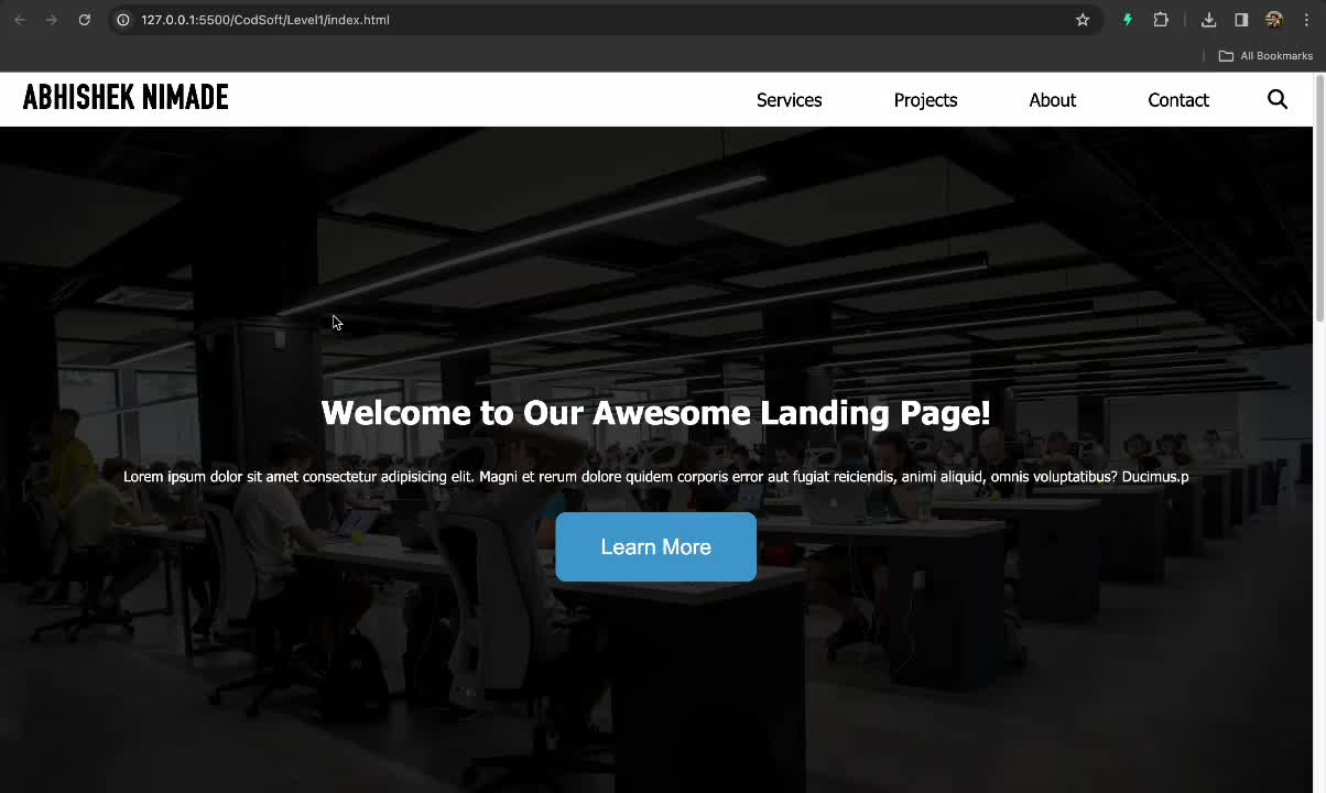 Abhishek Nimade on LinkedIn: #webdev #internship #codfost #html #css Abhishek Nimade on LinkedIn: #webdev #internship #codfost #html #css