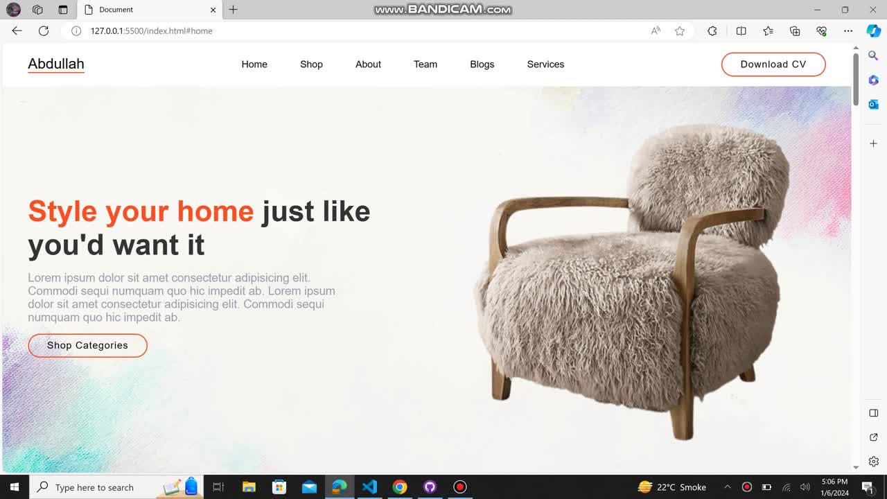 Amaar Raza on LinkedIn: task 2 YoungDev Intern furniture webpage Amaar Raza on LinkedIn: task 2 YoungDev Intern furniture webpage