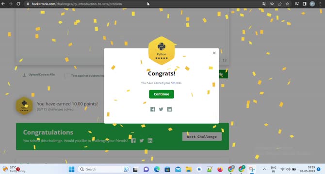 #python #hackerrank #pythonlearning | Preeti Singh #python #hackerrank #pythonlearning | Preeti Singh