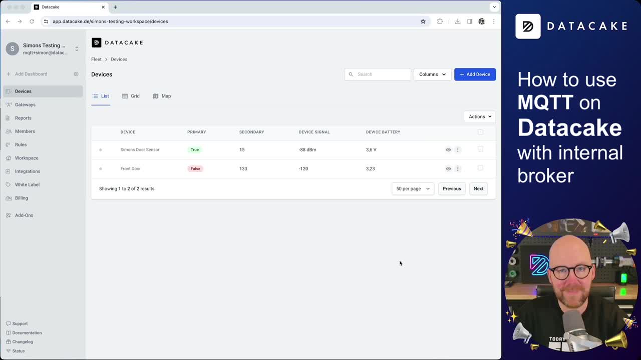 #mqtt #iot #email #sms #iotplatform | Datacake #mqtt #iot #email #sms #iotplatform | Datacake