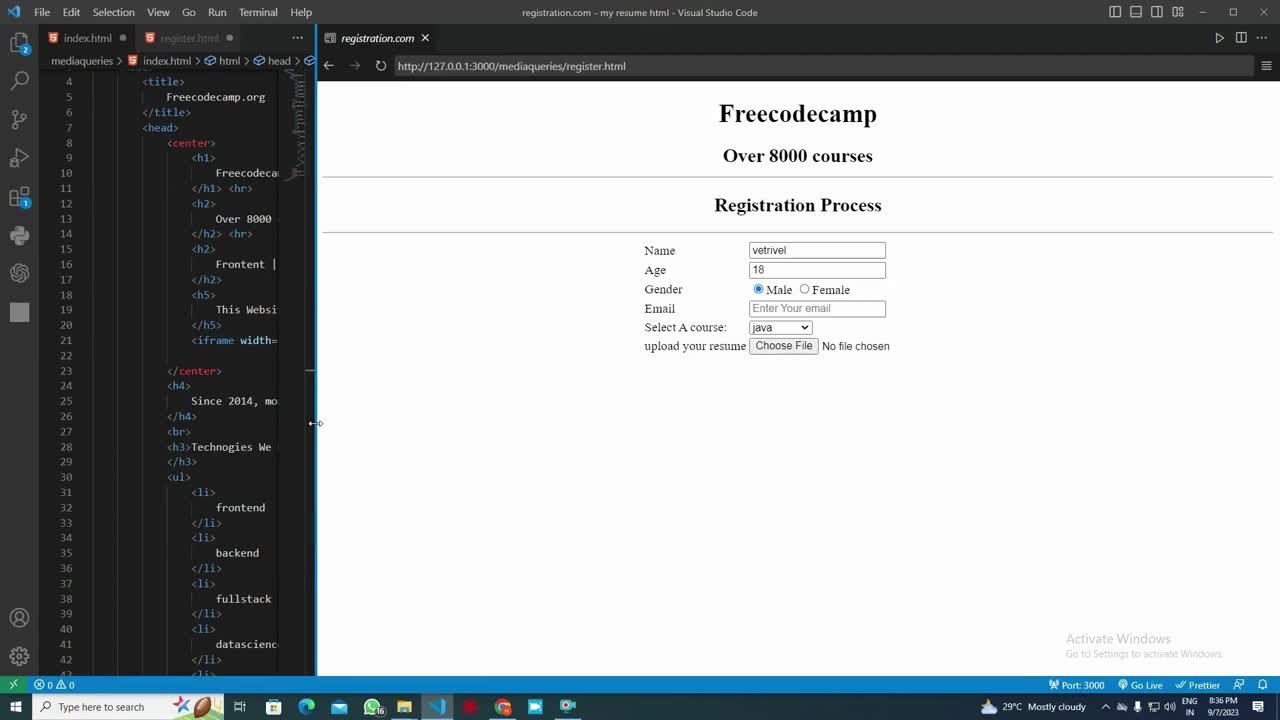 HARISH M on LinkedIn: #webdevelopment #html #css HARISH M on LinkedIn: #webdevelopment #html #css