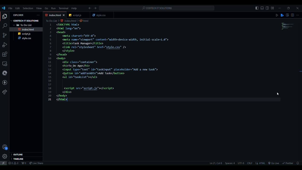 #webdevelopment #javascript #html #css #todolistapp #codtechitsolutions ... #webdevelopment #javascript #html #css #todolistapp #codtechitsolutions ...