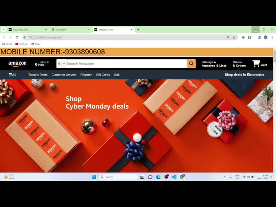 Complete Amazon Clone Using HTML & CSS | Rajneesh Kushwaha Complete Amazon Clone Using HTML & CSS | Rajneesh Kushwaha
