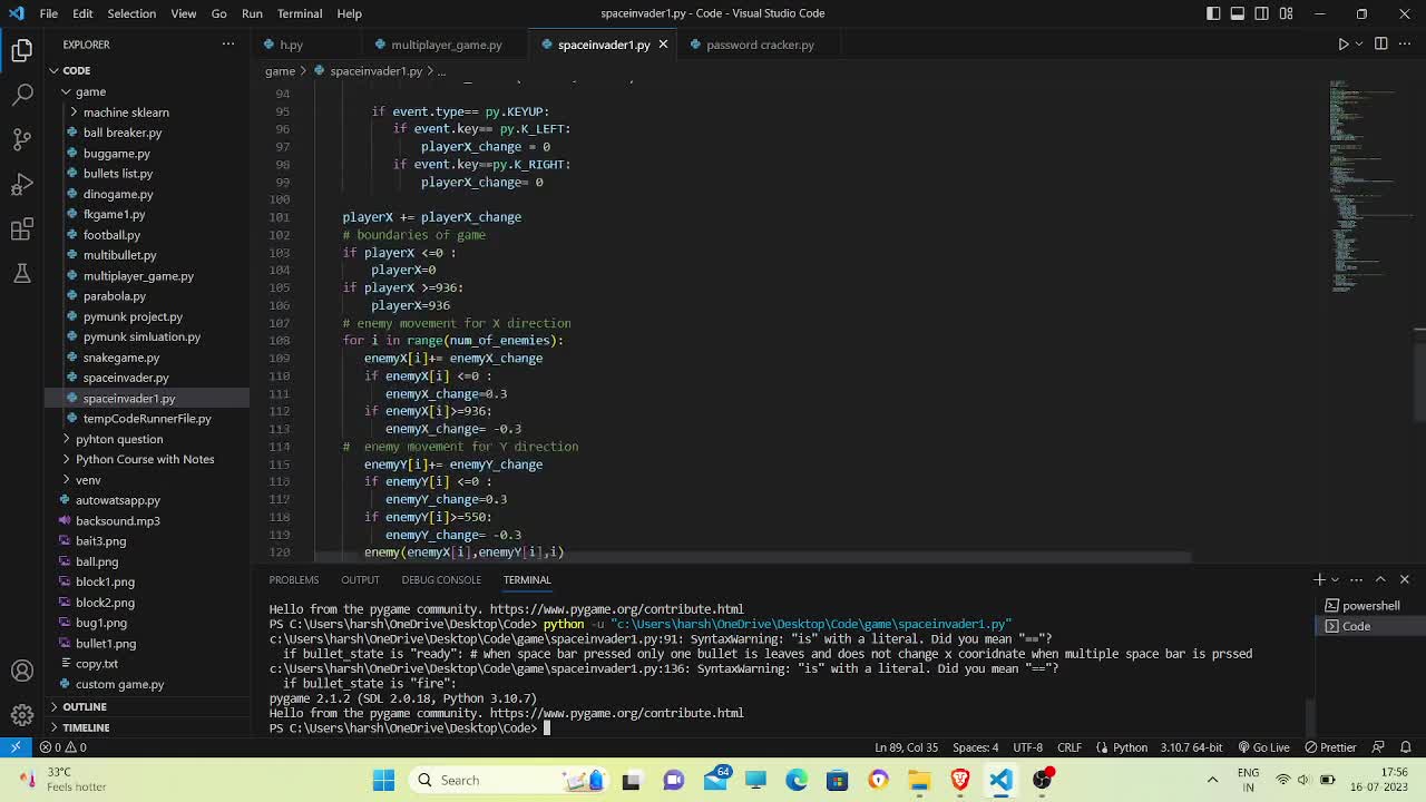 Harsh Kumar on LinkedIn: #python #project #pygame Harsh Kumar on LinkedIn: #python #project #pygame