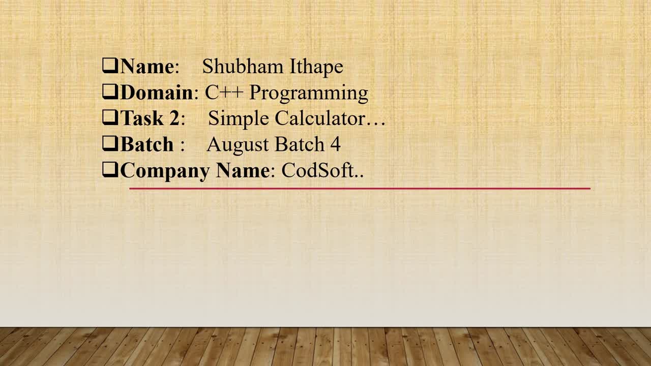 Shubham Ithape on LinkedIn: #connections #codesoft #codsoft #cpp # ... Shubham Ithape on LinkedIn: #connections #codesoft #codsoft #cpp # ...