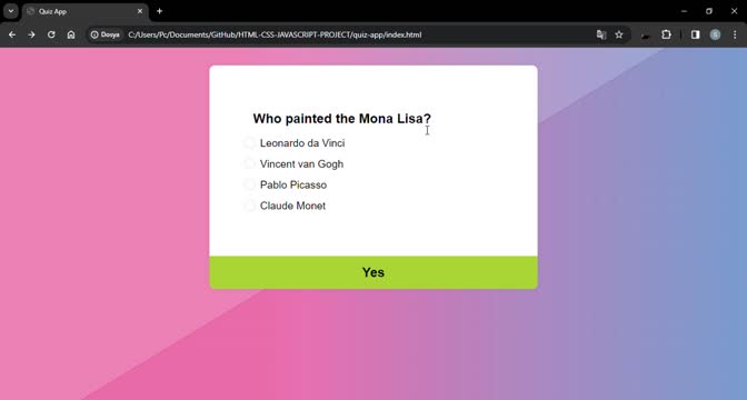 Serhat Ece on LinkedIn: #quizapp #webdevelopment #javascript #html #css ... Serhat Ece on LinkedIn: #quizapp #webdevelopment #javascript #html #css ...