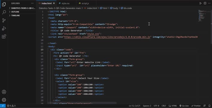 Tejas Patil on LinkedIn: #task3 #dabotics #intern #html #css #javascript Tejas Patil on LinkedIn: #task3 #dabotics #intern #html #css #javascript