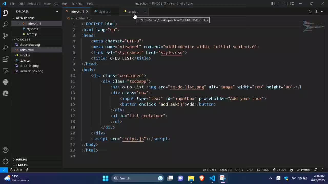 Aman Jaiswal on LinkedIn: #html #webdeveloper #octanet #css #javascript ... Aman Jaiswal on LinkedIn: #html #webdeveloper #octanet #css #javascript ...