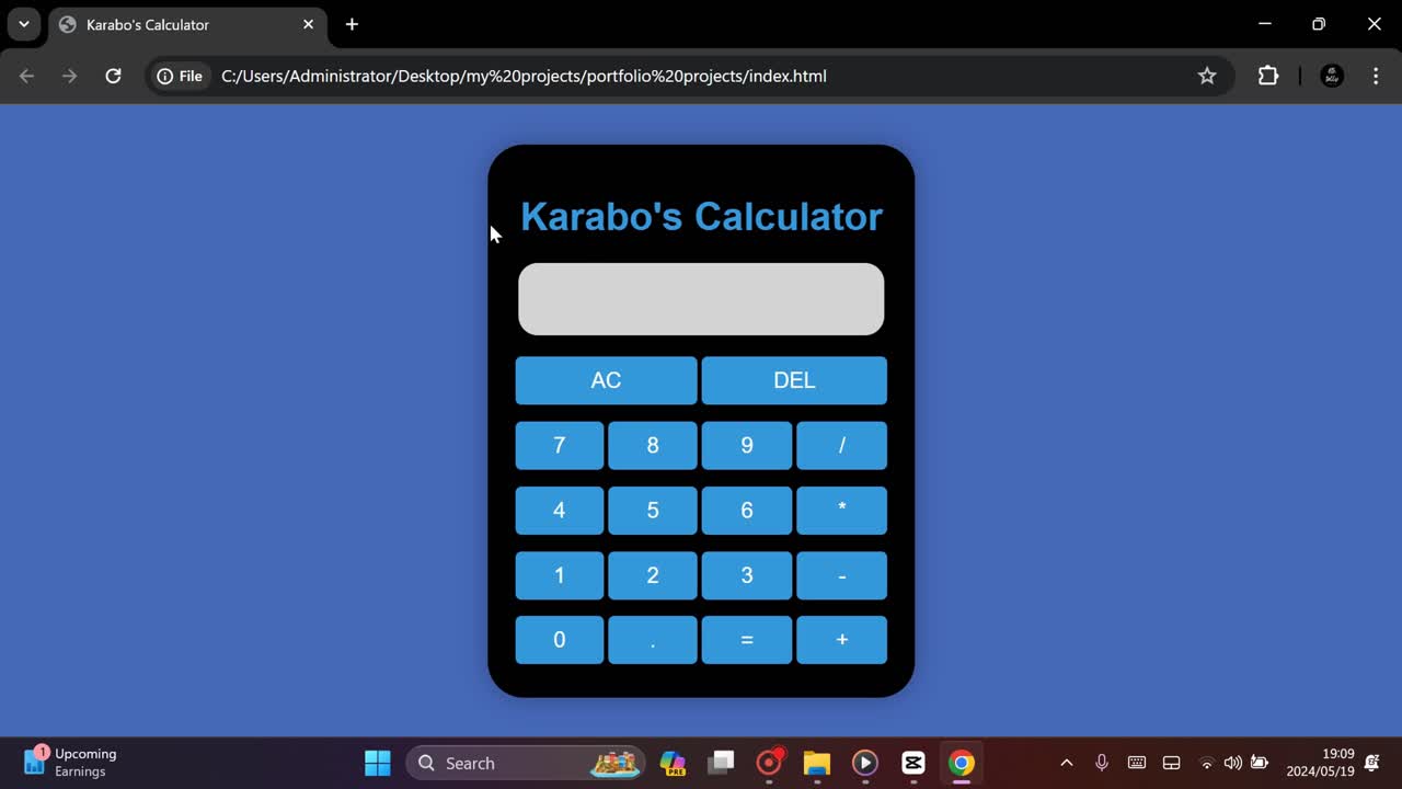 Built calculator with HTML, CSS, and JavaScript | Karabo Mokholo posted ... Built calculator with HTML, CSS, and JavaScript | Karabo Mokholo posted ...