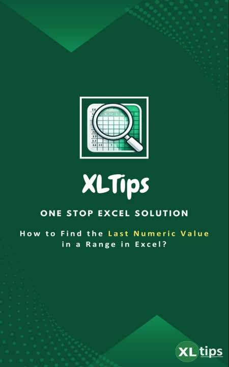XL Tips on LinkedIn: How to Find the Last Numeric Value in a Range in ... XL Tips on LinkedIn: How to Find the Last Numeric Value in a Range in ...