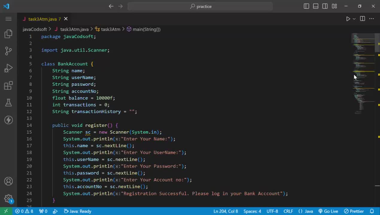 Anushka Sahu on LinkedIn: #atm #java #coding #internship #codsoft # ... Anushka Sahu on LinkedIn: #atm #java #coding #internship #codsoft # ...