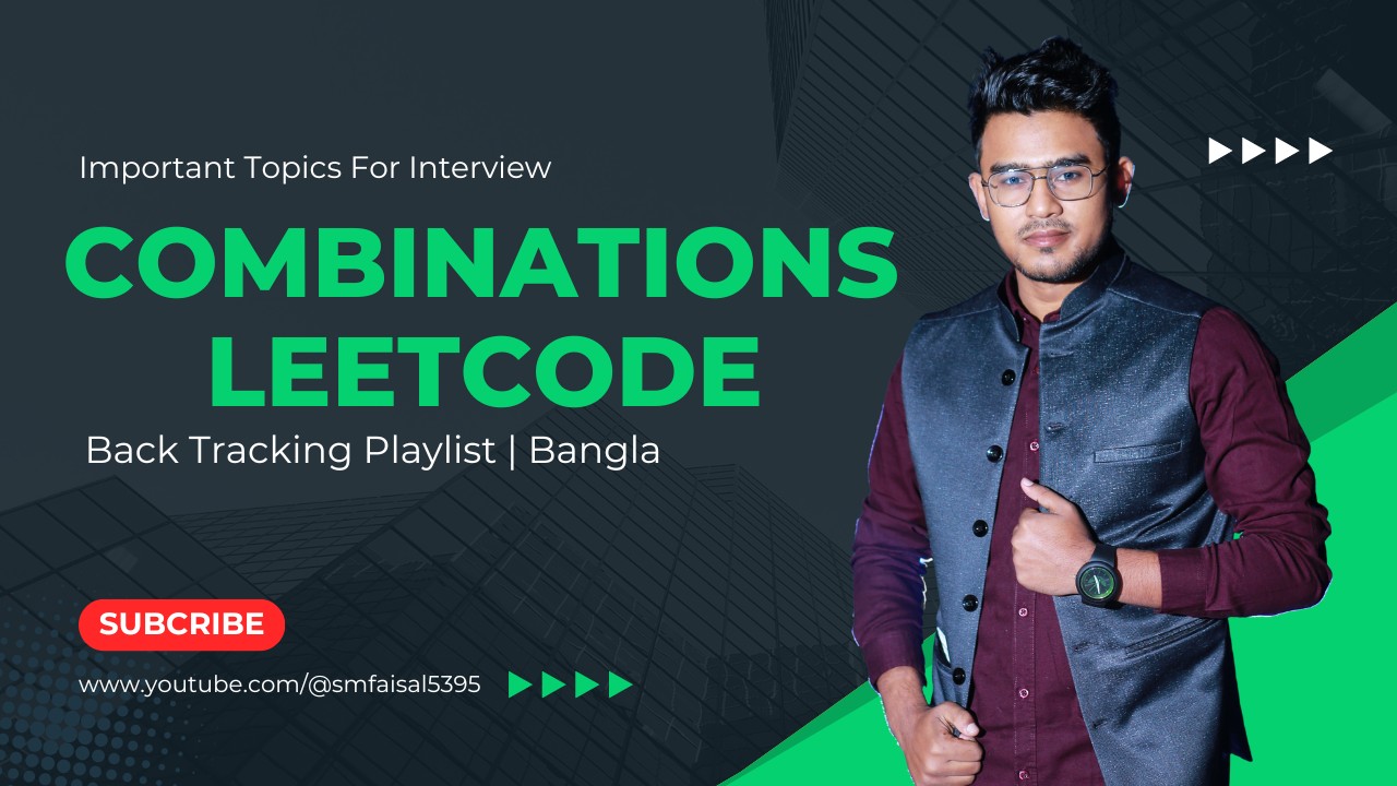 S M Faisal on LinkedIn: 77. Combinations | Leetcode | Top Interview 150 ... S M Faisal on LinkedIn: 77. Combinations | Leetcode | Top Interview 150 ...