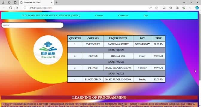 ERUM WARIS on LinkedIn: #html #css #webdevelopment #frontenddevelopment ... ERUM WARIS on LinkedIn: #html #css #webdevelopment #frontenddevelopment ...