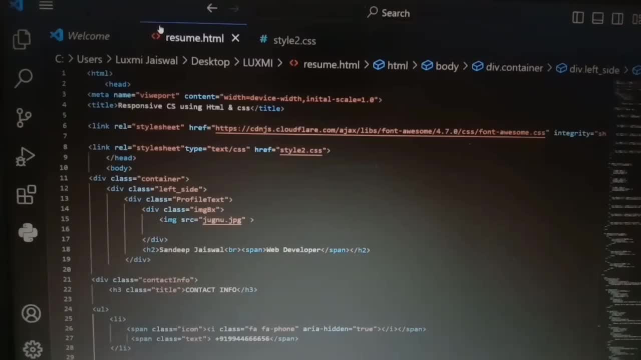 Luxmi Jaiswal on LinkedIn: Resume html css based Luxmi Jaiswal on LinkedIn: Resume html css based