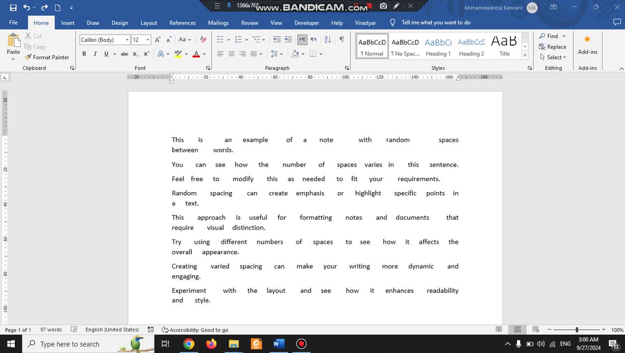 Mohammadreza Kamrani on LinkedIn: Word Trick: Removing Extra Spaces In ... Mohammadreza Kamrani on LinkedIn: Word Trick: Removing Extra Spaces In ...