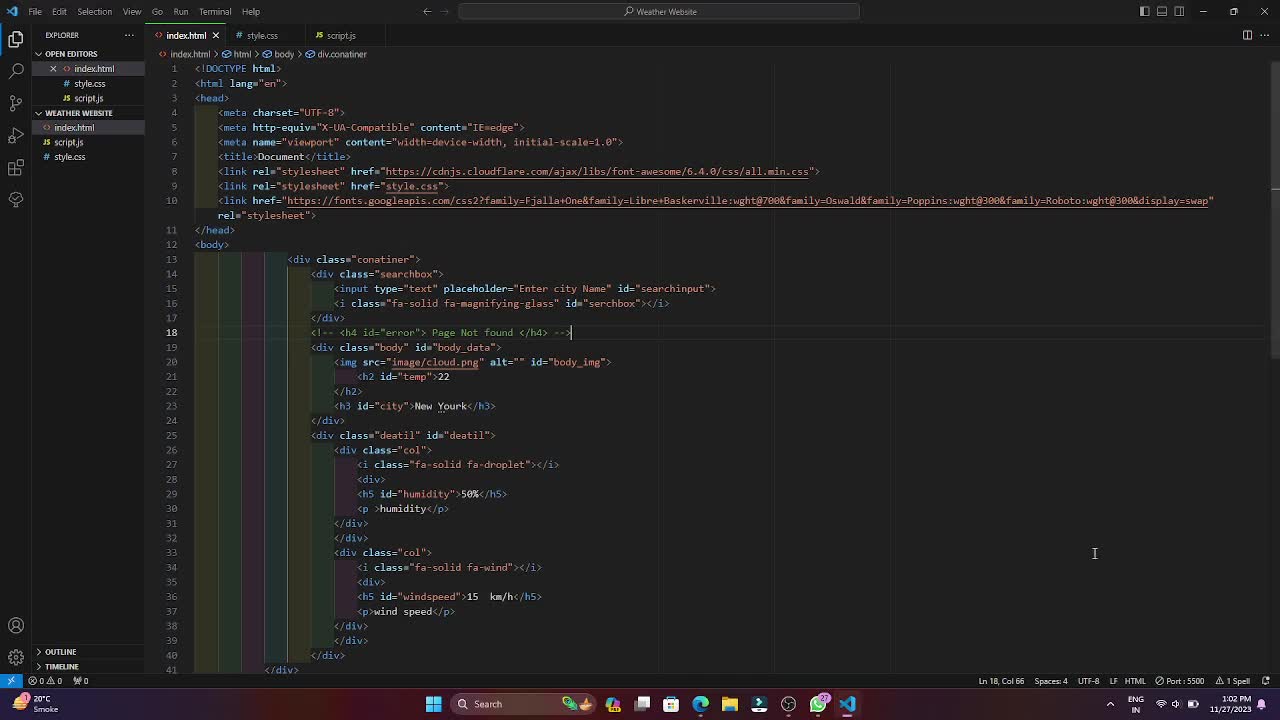 Abhijeet Kumawat on LinkedIn: #bharatintern #webdevelopment #weatherapp ... Abhijeet Kumawat on LinkedIn: #bharatintern #webdevelopment #weatherapp ...
