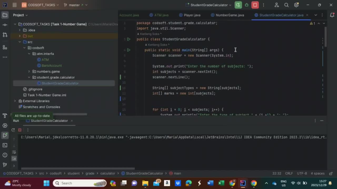 Project 2: Student Grade Calculator | Kerileng Soke posted on the topic ... Project 2: Student Grade Calculator | Kerileng Soke posted on the topic ...